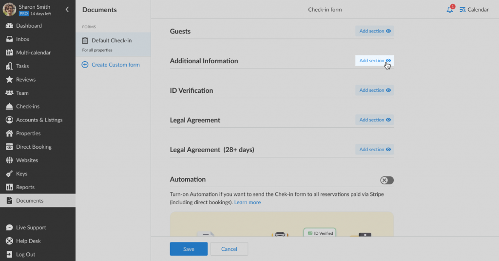 Check-in Form: Feature Overview | iGMS Help Desk